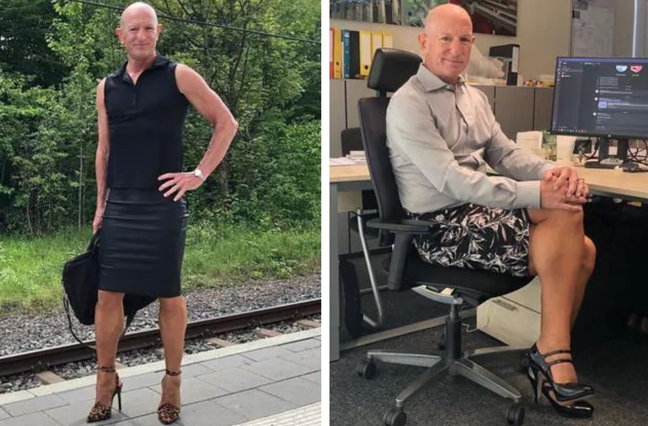 Straight And Married Dad Of Three Says He Wears Skirts And Heels To Work