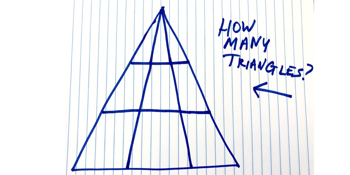 How Many Triangles The Puzzle That Is Confusing The Internet 